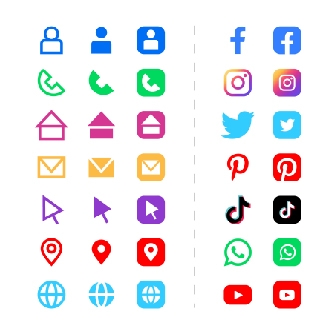 MS Internal Graphic Directory - social media icons